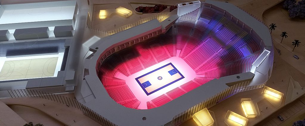 Barcelona Sports Arena – Model Makers Bristol / Amalgam Model Making